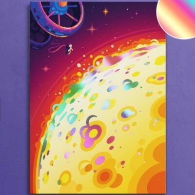 Kurzgesagt Exploring the Stars Poster Shiny Foil Finish | eBay