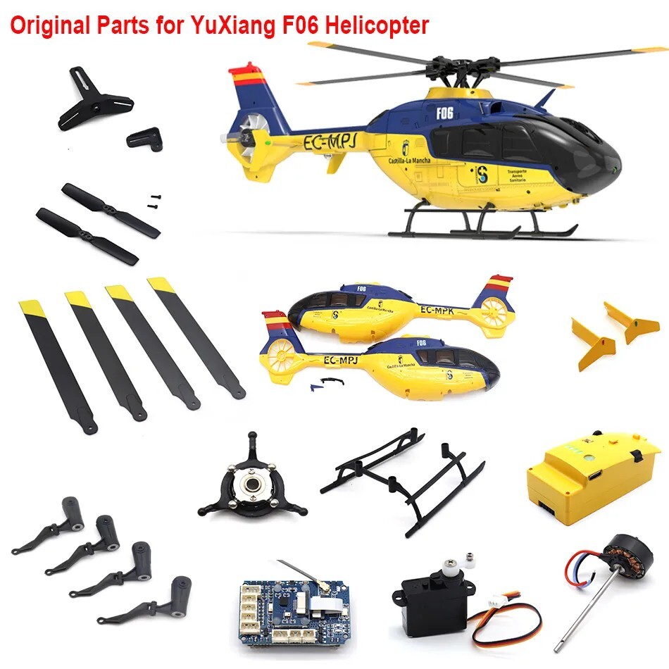 EC135 RC RTF Helicopter F06 6CH Professional Gyro Stabilized Heli Toy ...