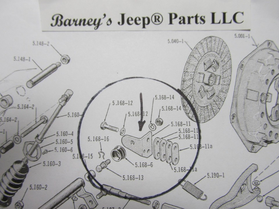 FITS AMC JEEP 1972 - 1975 CJ5 CJ6 COMMANDO CLUTCH PIVOT BRACKET KIT ...