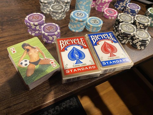 Casino Coins Chip Playing Card Set Poker Cards 3 Types 4K | eBay