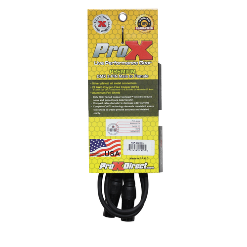 20 DMX Cables 3 Pin 5 FT Premium Shielded Stage Par Lighting Cable by ...