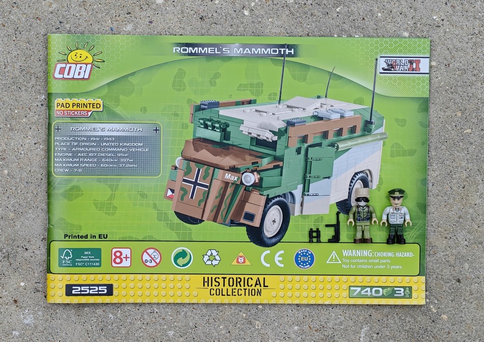 Used Cobi #2525 Rommel's Mammoth. Rare, retired Building Brick Set ...