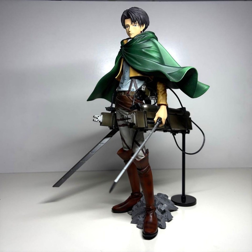 Attack on Titan Levi Ackerman Figure w/ ODM Gear - Anime Manga ...