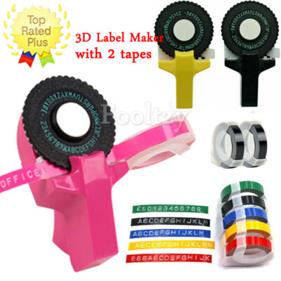 Manual 3D DIY Embossing Label Maker Typewriter Printer DIY Machine with ...