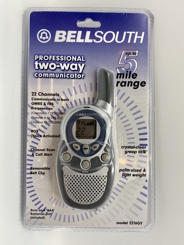 Bell South Professional TWO-WAY Communicator 5 Mile Range 22 Channels ...