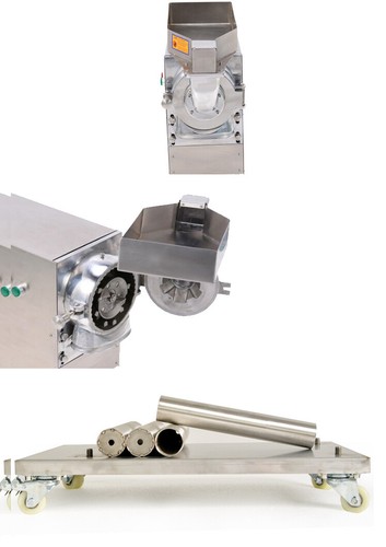 Commercial Pulverizer Continuous Feeding Dry Herbs Grinder Fine ...