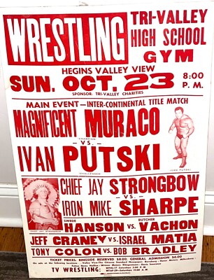 Vintage Wrestling Poster Original 1970’s-1980’s WWF wrestling poster ...