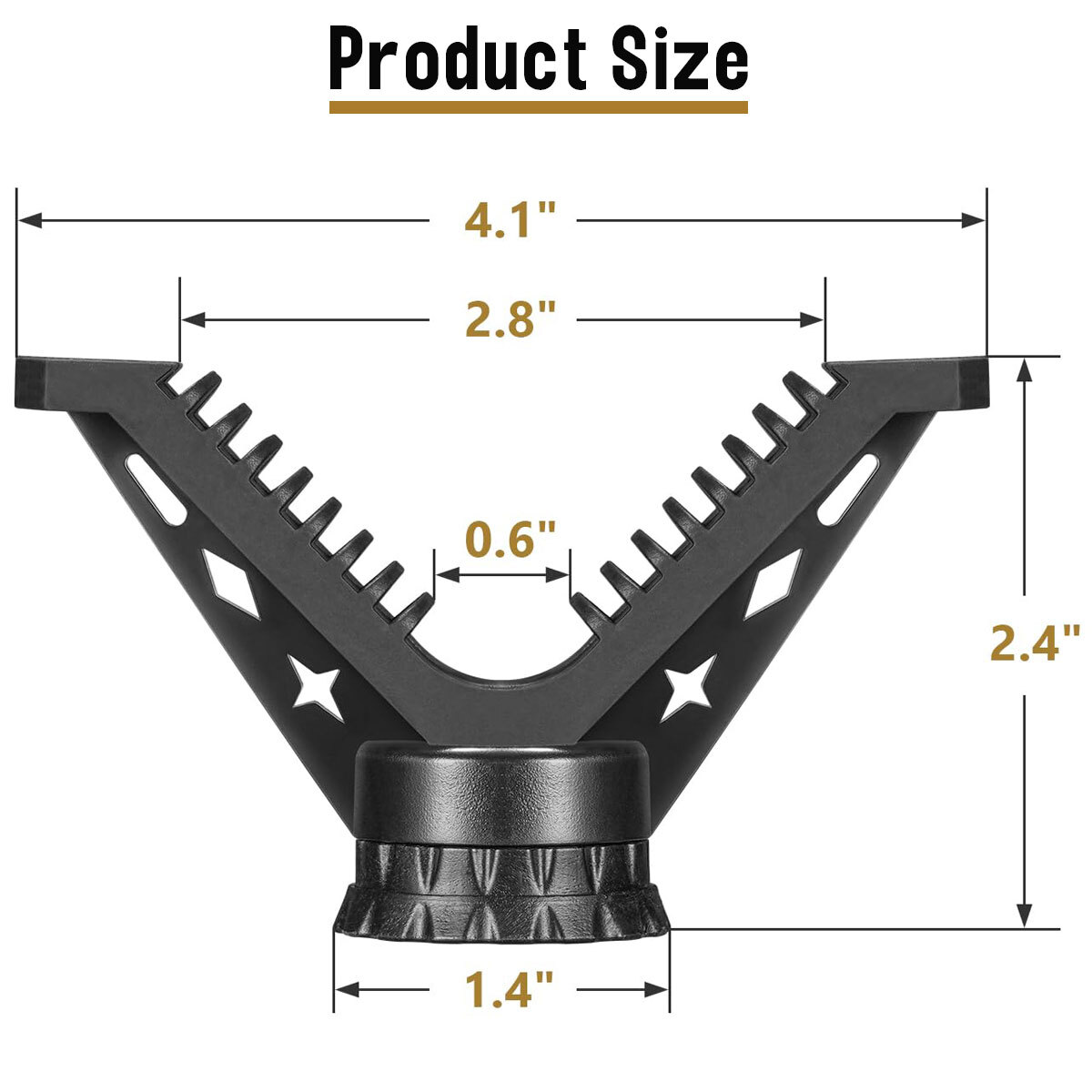 3/8" & 1/4" Bolt V Yoke Gun Rest Mount Camera Thread Bipod Tripod ...