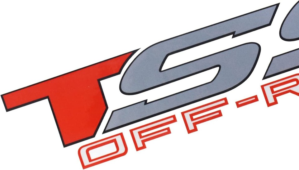 2Pcs TSS Off Road 4x4 Decal Sticker Vinyl Suitable for TSS (Red Gray ...