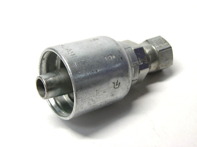 Parker 10643-4-6 Female Swivel Adapter 1/4 JIC X 3/8 Hose Steel OC3 | eBay