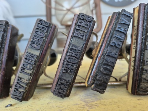 Vintage Butcher Meat Packing Locker Rubber Stamp Set Lot With Wall ...