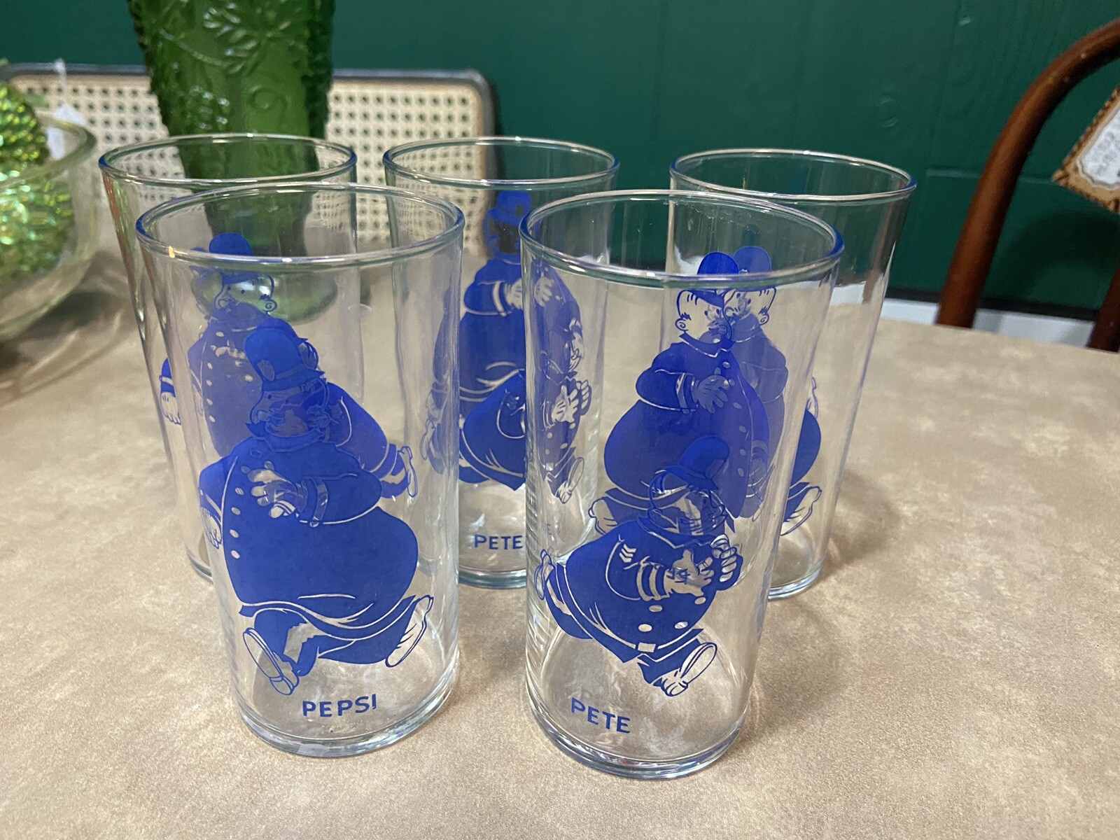 Original 1940's Libbey Pepsi Pete Keystone | Grelly USA