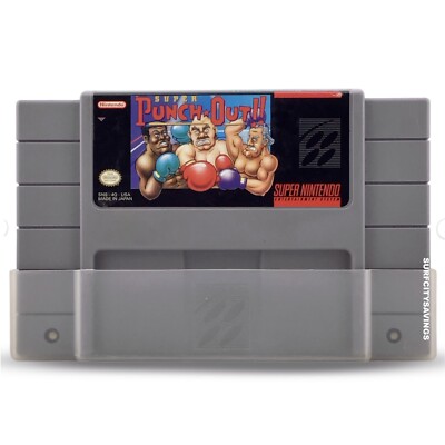SUPER PUNCH OUT SNES Super Nintendo System 1994 Tested Good Condition ...