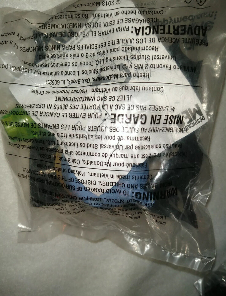 2013 McDonald's Happy Meal Whizzer Whistle Minions Despicable Me ...