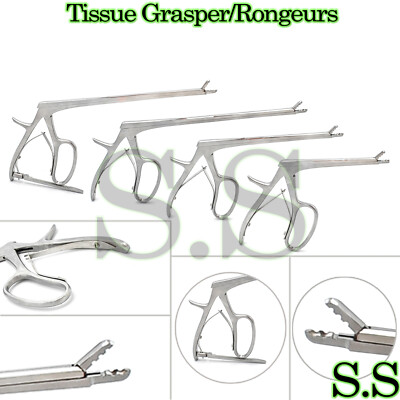 Set Of 4 Intraarticular Tissue Grasper/Rongeur Orthopedic Surgical ...