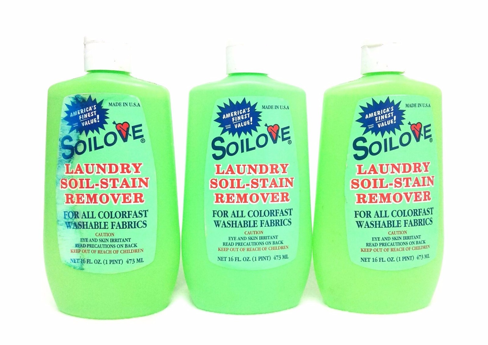 3 Soilove Laundry Soil-stain Remover For all Colorfast Washable Fabrics ...