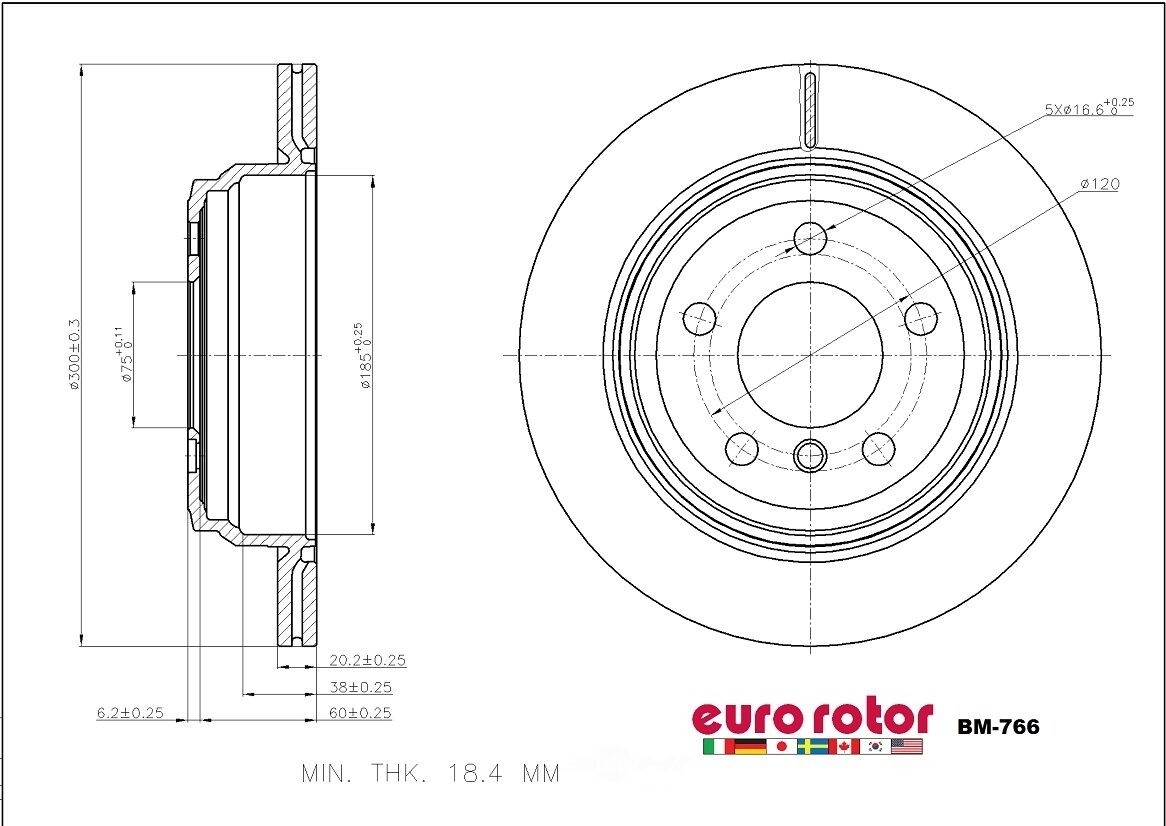 Disc Brake Rotor-Sedan Ultra BM-766 for sale online | eBay