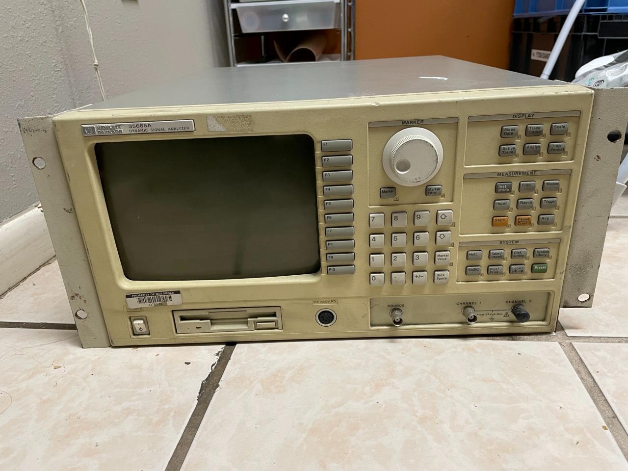 HP HEWLETT PACKARD 35665A DYNAMIC SIGNAL ANALYZER | eBay