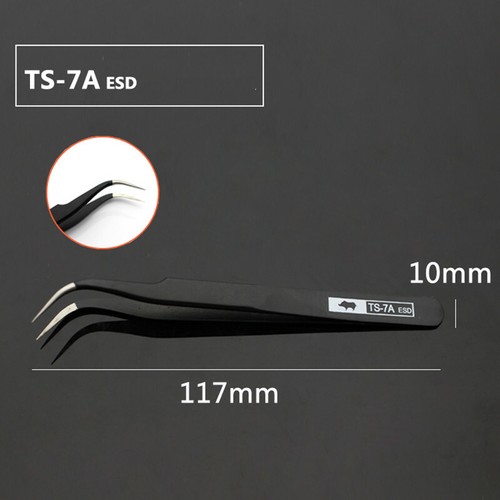 Japanese RHINO TS-7A Curved High-precision Sharp Forceps Tweezers Phone Repair | eBay