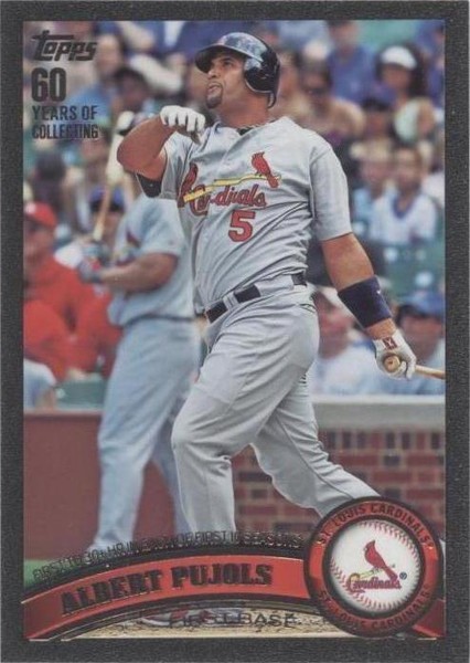 2011 Topps - Checklist Black #547 Albert Pujols /60 for sale online | eBay