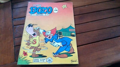 ALBUM BOZO LE CLOWN n°9 -1974 -edition mon journal-frais port offert ...