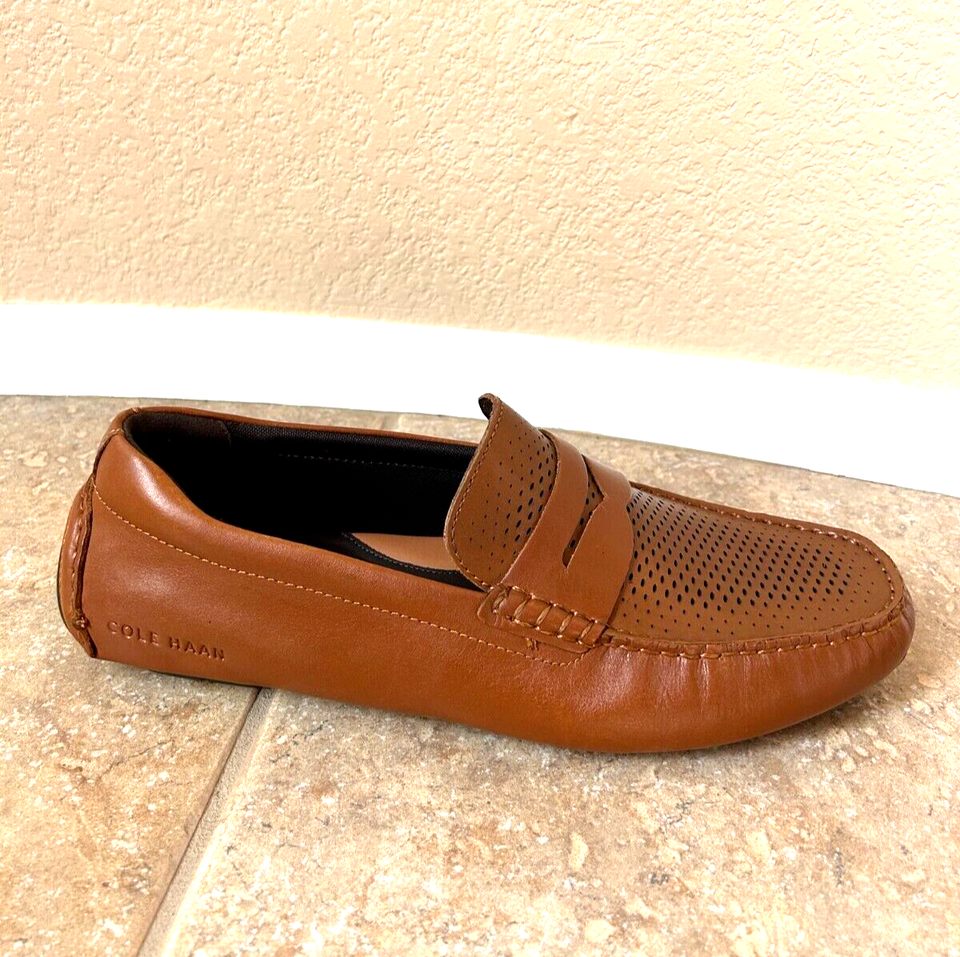 Cole Haan Grand Laser Penny Driver Men's 12 British Tan/Java C36653 ...