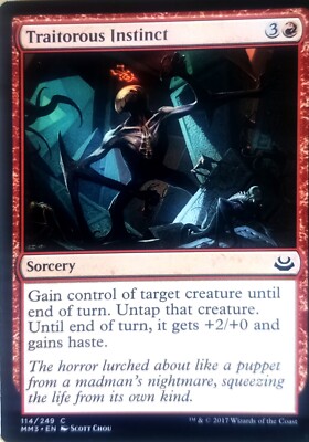 MTG Magic the Gathering -1 Traitorous Instinct [MM3] | eBay Australia
