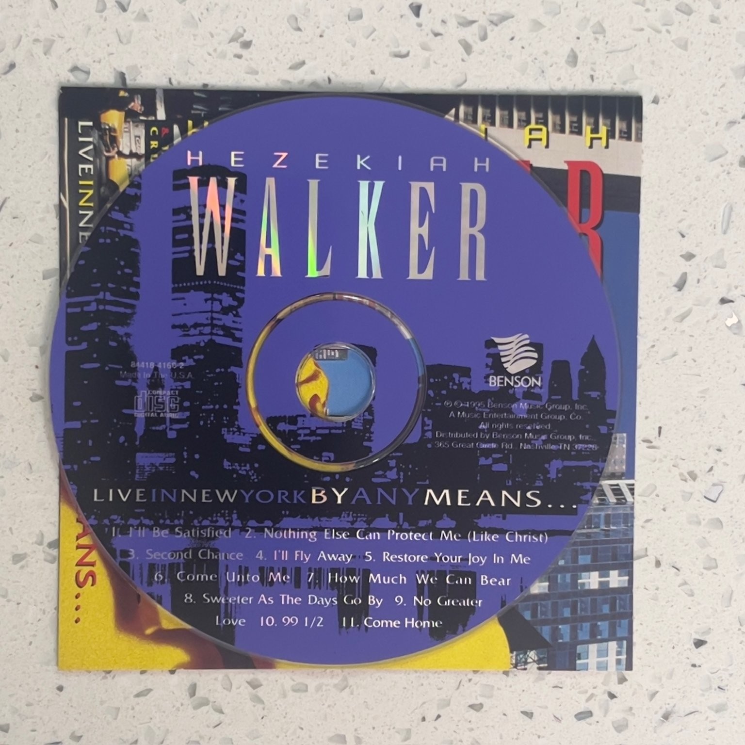 Hezekiah Walker – Live In New York By Any Means... CD 1995 Gospel ...