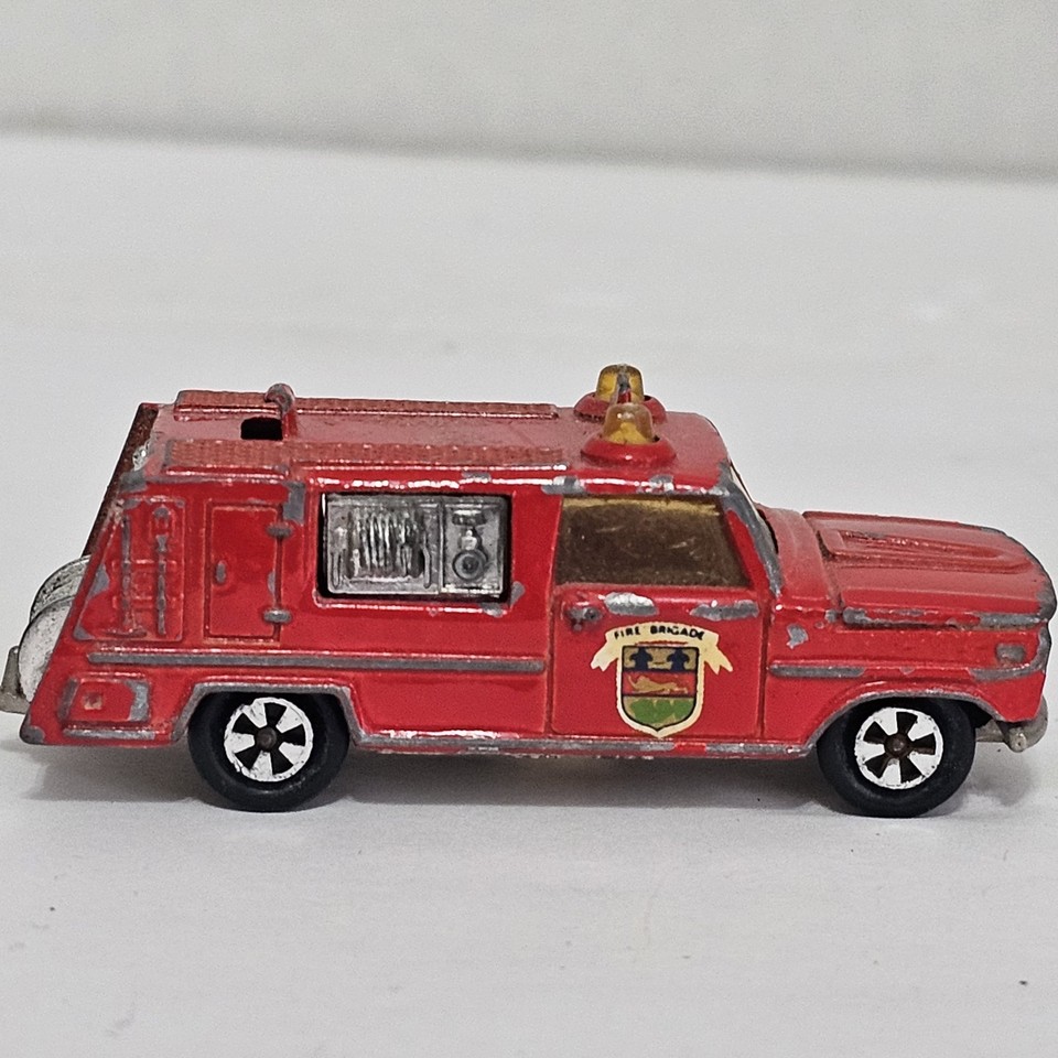Vintage 70’s Majorette Fire Brigade Fire Truck 1/80 Scale Mint Diecast ...