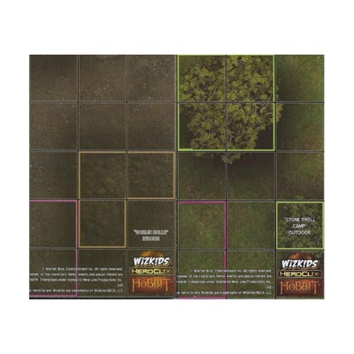 WizKids HeroClix Map Goblin Halls Indoor/Stone Troll Camp Outdoor Doubl ...