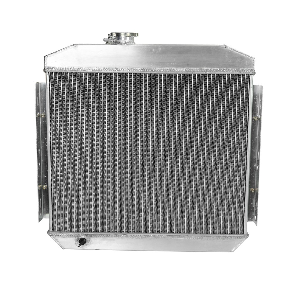 Cooling Radiator 3 Row Aluminum+Fan Shroud For 1955-1957 Chevy Block V8 ...