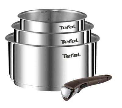 TEFAL INGENIO EMOTION 4-PIECE COOKWARE SET SAUCEPANS 16/18/20 CM, POTS ...