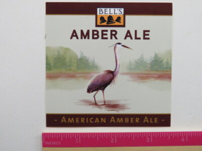 BEER STICKER ~ BELL'S Brewing Co American Amber Ale ~ Comstock ...