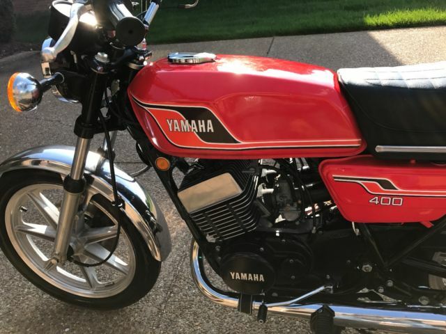1977 Yamaha RD400D Complete PIN STRIPING DECALS Set | RED | Graphic ...