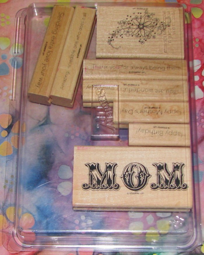 Stampin UP MESSAGES FOR MOM Rubber Mounted Stamp Set Of 8 Stamps | eBay