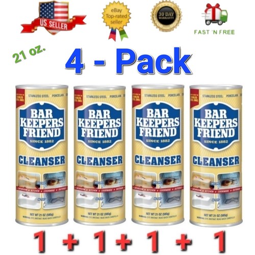 4x BAR KEEPERS FRIEND All Purpose Bathroom Kitchen Polish Rust ...
