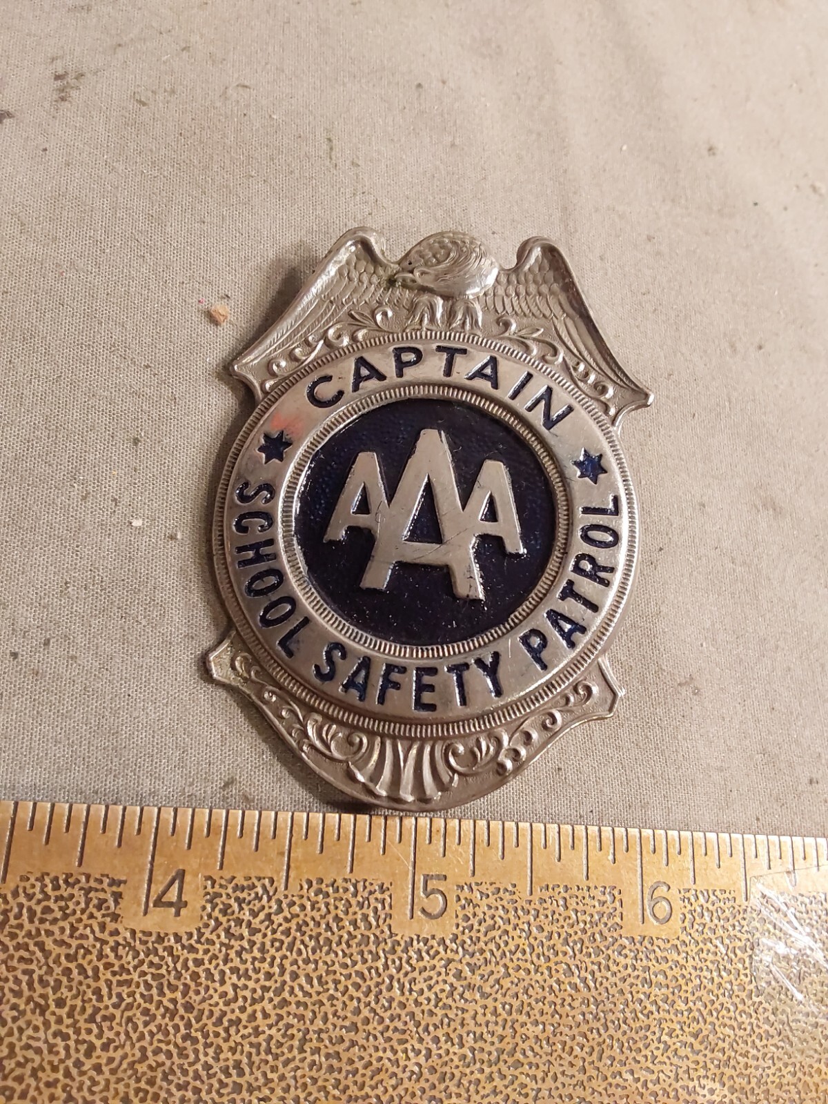 AAA Grammes Allentown Pa Captain Black School Safety Patrol Badge | eBay