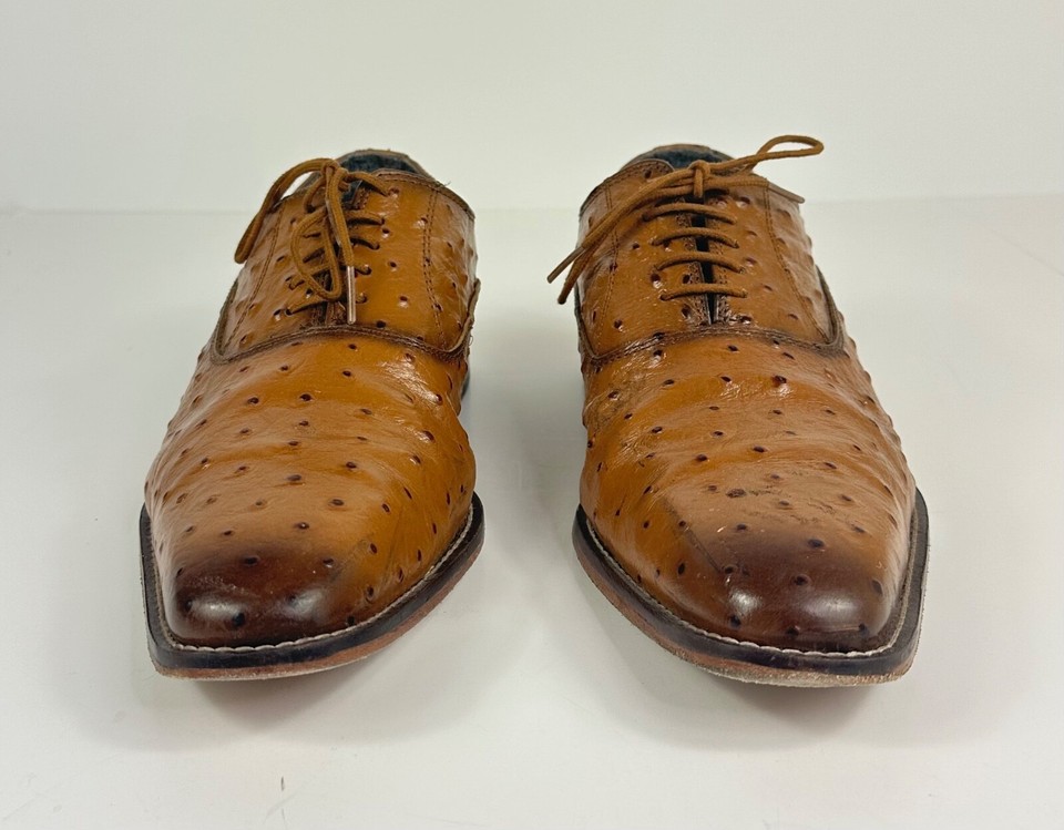 Stacy Adams Roselli Tan Oxford Dress Shoes Men's Size 9.5M Leather ...