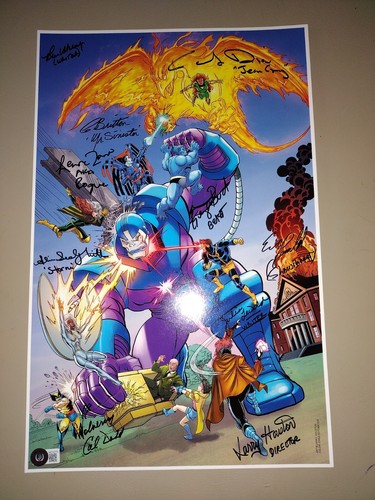 X-Men Animated Series print signed x10 Larry Houston Becket ...