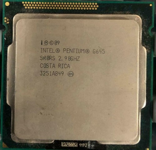 INTEL PENTIUM G645 SR0RS 2.90GHZ 3M CACHE DUAL CORE LGA1155 CPU ...