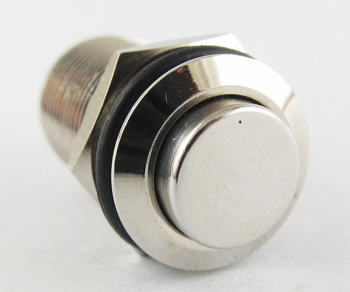 50x Metal High Flush Flat Push Button Waterproof Momentary Switch 12mm ...