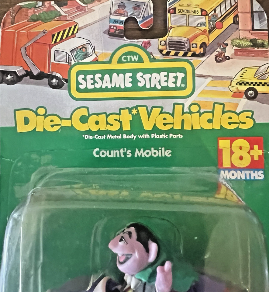 Fisher Price 1998 Sesame Street Count's Mobile Die-Cast Vehicle NIP | eBay