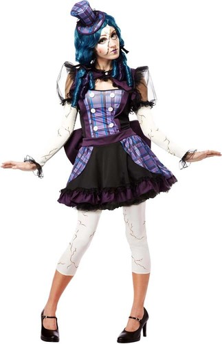 California Costume Broken Doll Dress Tween Girls Outfit Rag Doll 04067 ...