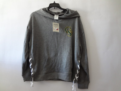 VICTORIAS SECRET PINK COLORADO STATE RAMS hoodie GRAPHIC SWEATSHIRT NWT ...