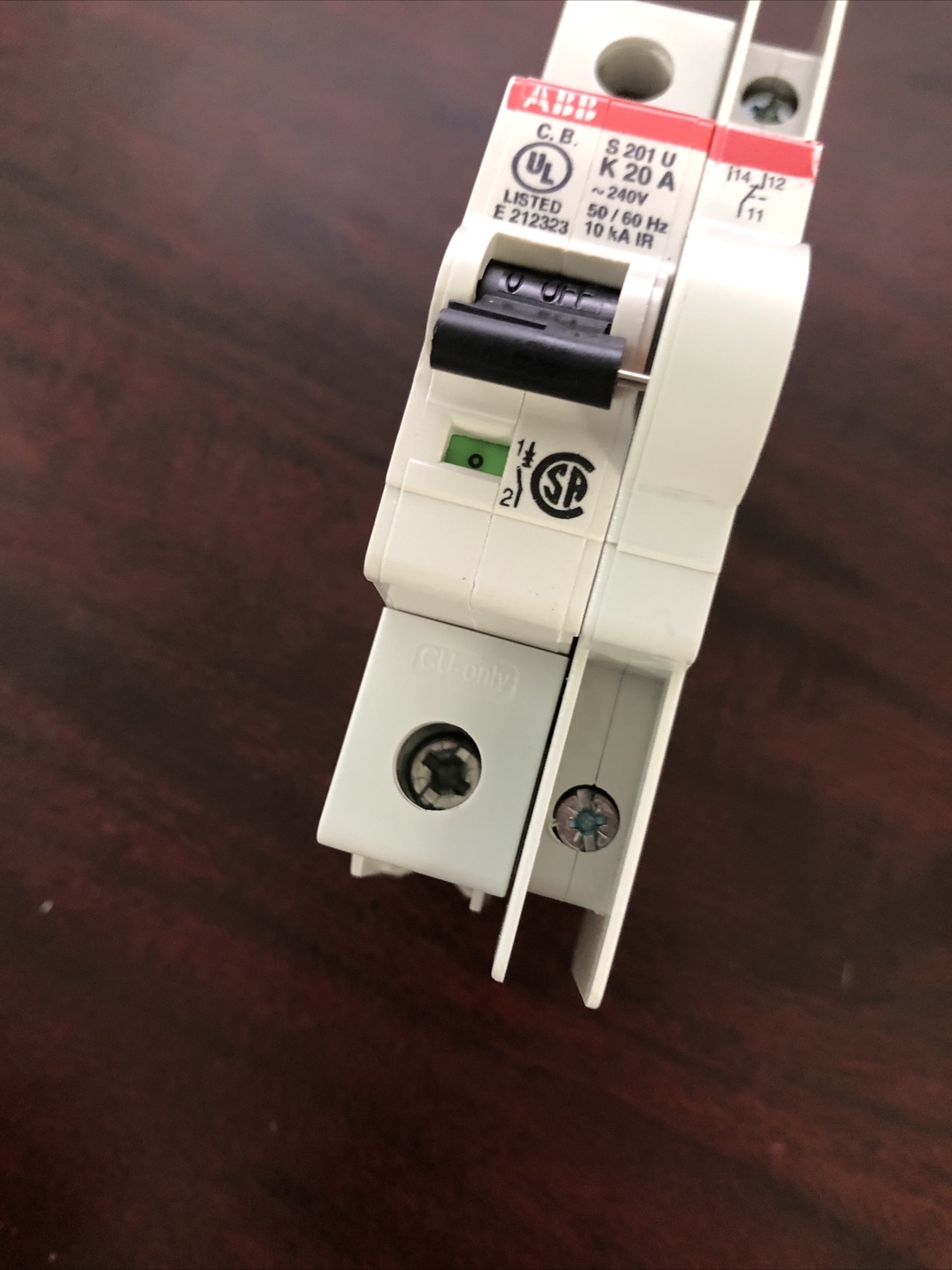 ABB S201U-K20 Breaker 20A 1P 240V + ABB S2C-H6RU | eBay UK