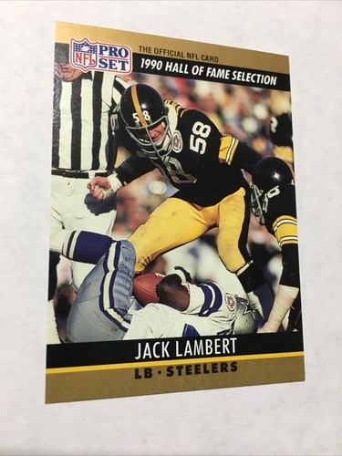 1990 Pro Set Hall Of Fame Jack Lambert Card | eBay