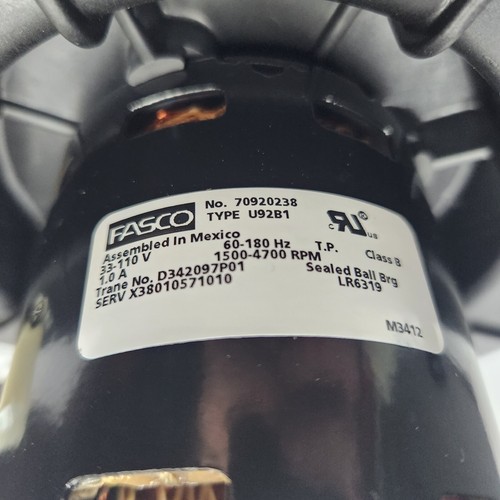 NEW Trane American Standard 7092-0238 Inducer Motor D342097P01 | eBay