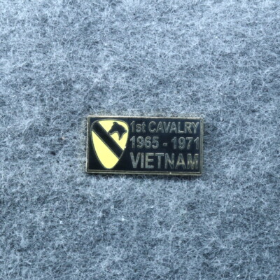 Military Hat Pin: 1st Cavalry 1965-1971 Vietnam [1"] | eBay