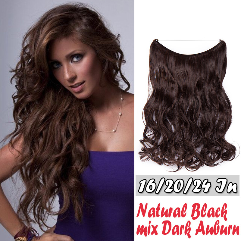 100% Natural As Human Thick Invisible Wire Softs Secret Wire In Hair ...