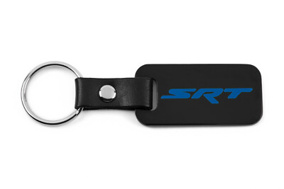 Dodge SRT Satin Black Key Chain Fob - Blue SRT Engraving - Made in USA ...